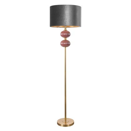 Laila állólámpa bársony búrával Türkiz 46x174 cm | Home&Style Laila állólámpa bársony búrával Türkiz 46x174 cm | Home&Style